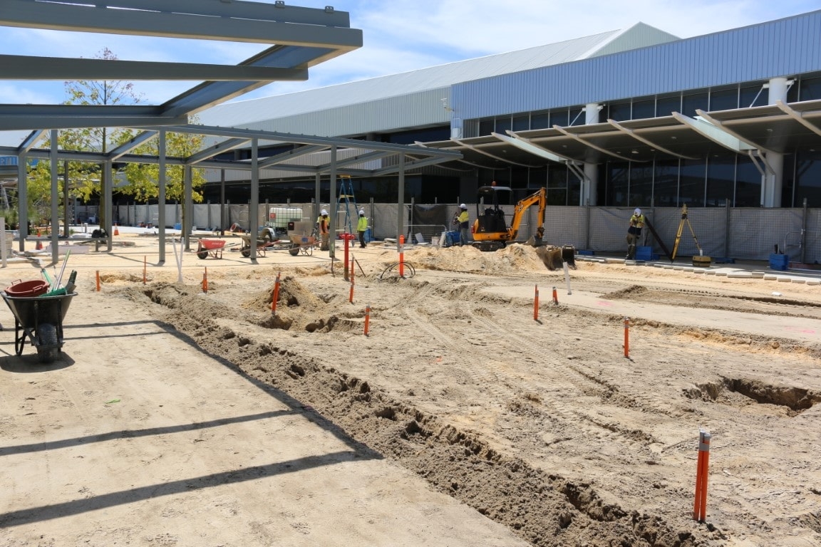 Perth Airport Forecourt Plaza | Ertech
